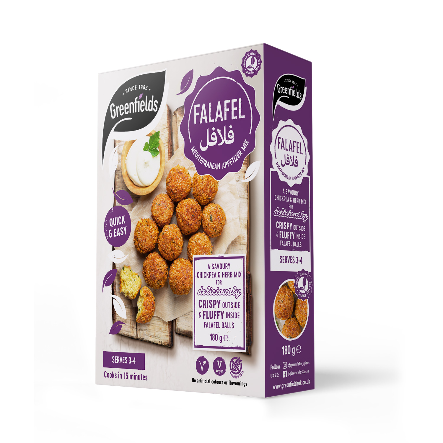 Greenfields Falafel Quick and Easy Mix – Authentic Middle Eastern ...