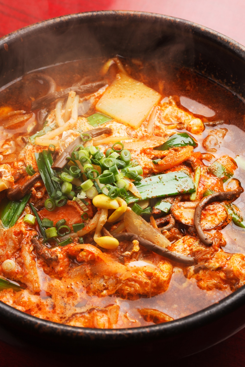 Hearty Yukgaejang ~ spicy Korean beef and vegetable soup - Greenfields ...