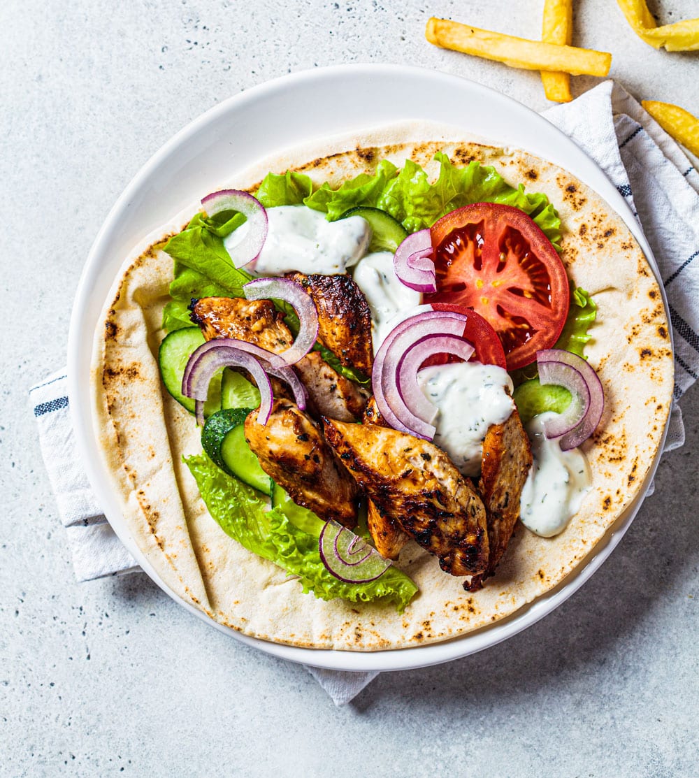 Lebanese shawarma wrap - Greenfields Herbs and Spices