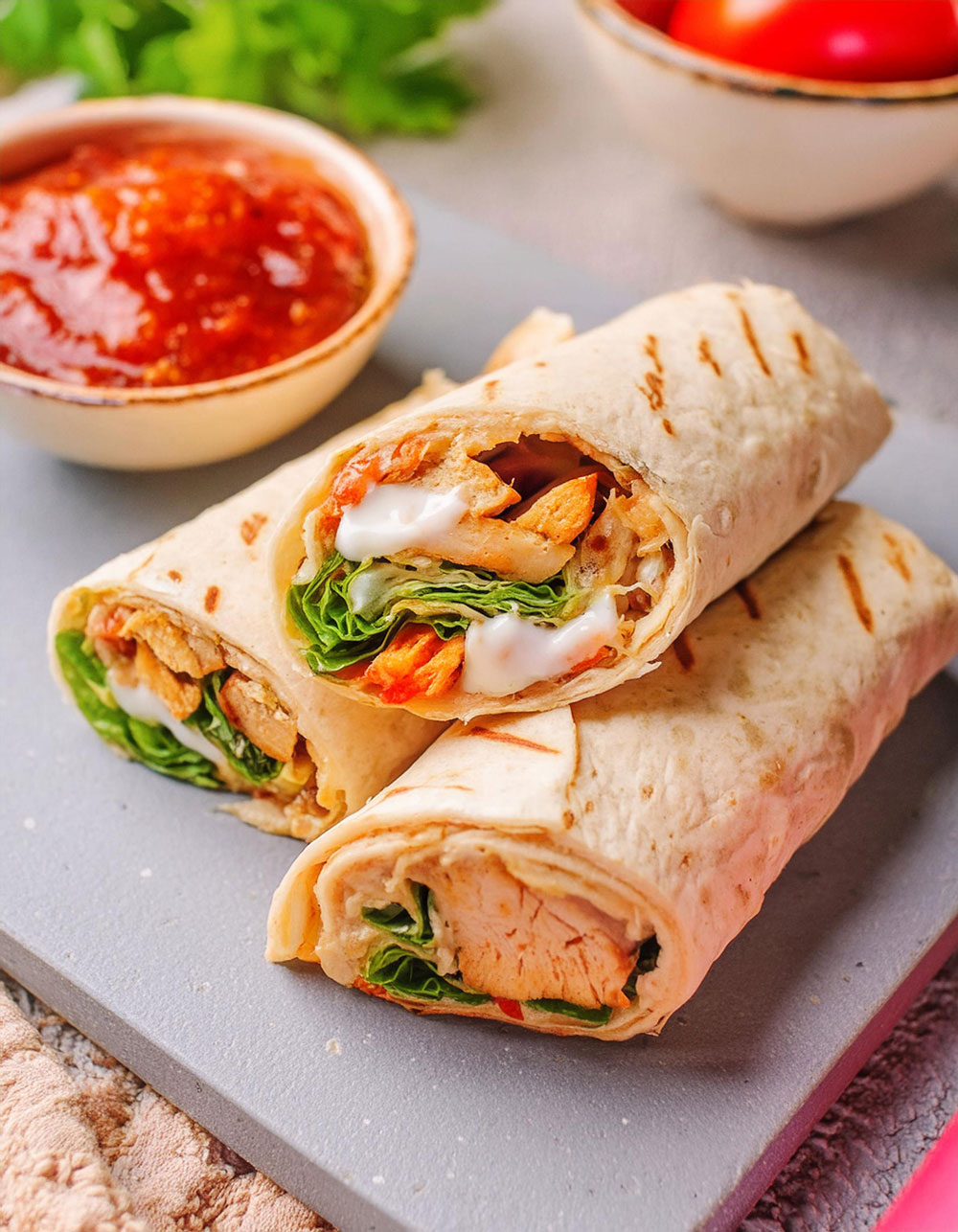 Easy to make herb & spice chicken wraps - Greenfields Herbs and Spices