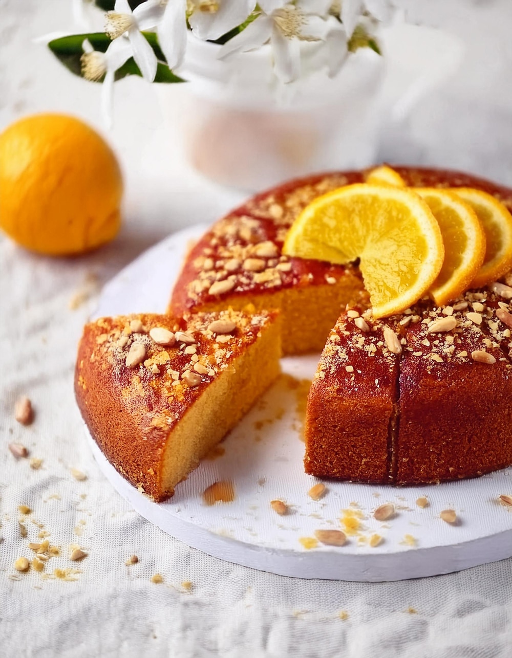 Lebanese orange blossom cake - Greenfields Herbs and Spices