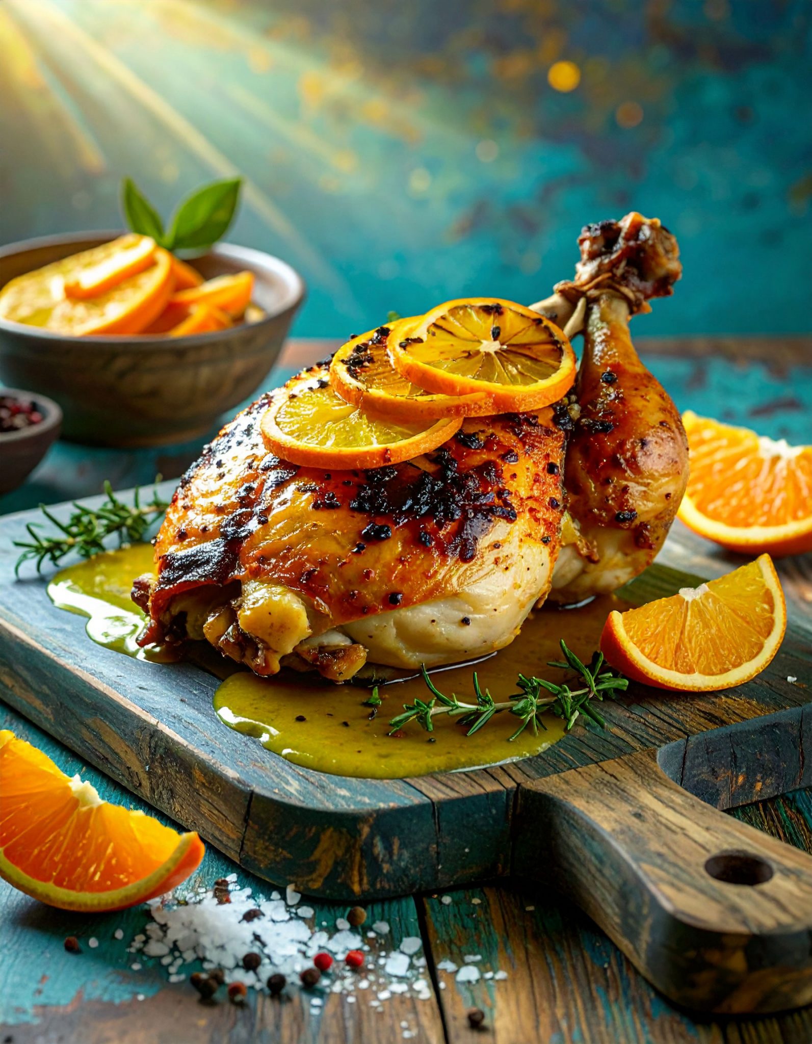 Allspice & orange roasted chicken - Greenfields Herbs and Spices