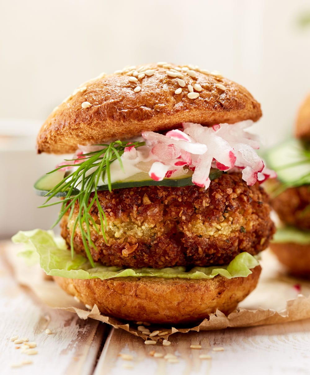 Rustic Falafel Burger - Greenfields Herbs and Spices